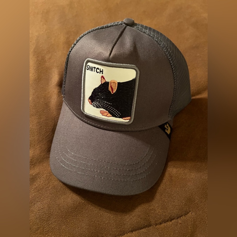 Animal Trucker Hat - Rat / Mouse “Snitch” - Gem